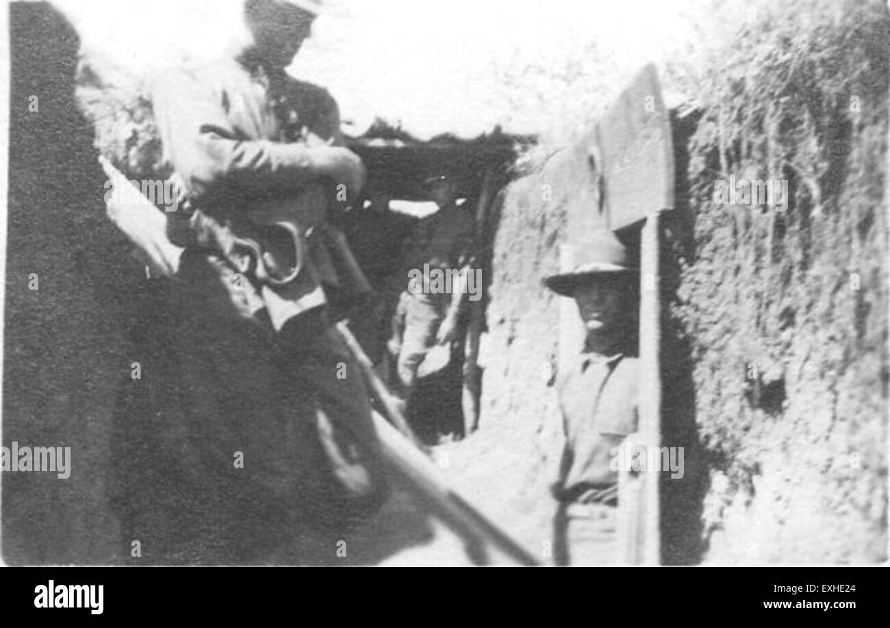 Dugout and the trenches Black and White Stock Photos & Images - Alamy