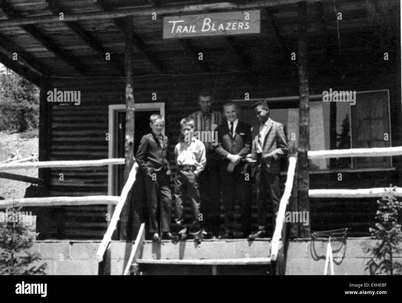 James Brenneman and a group of boys are seen at Frontier Village ...