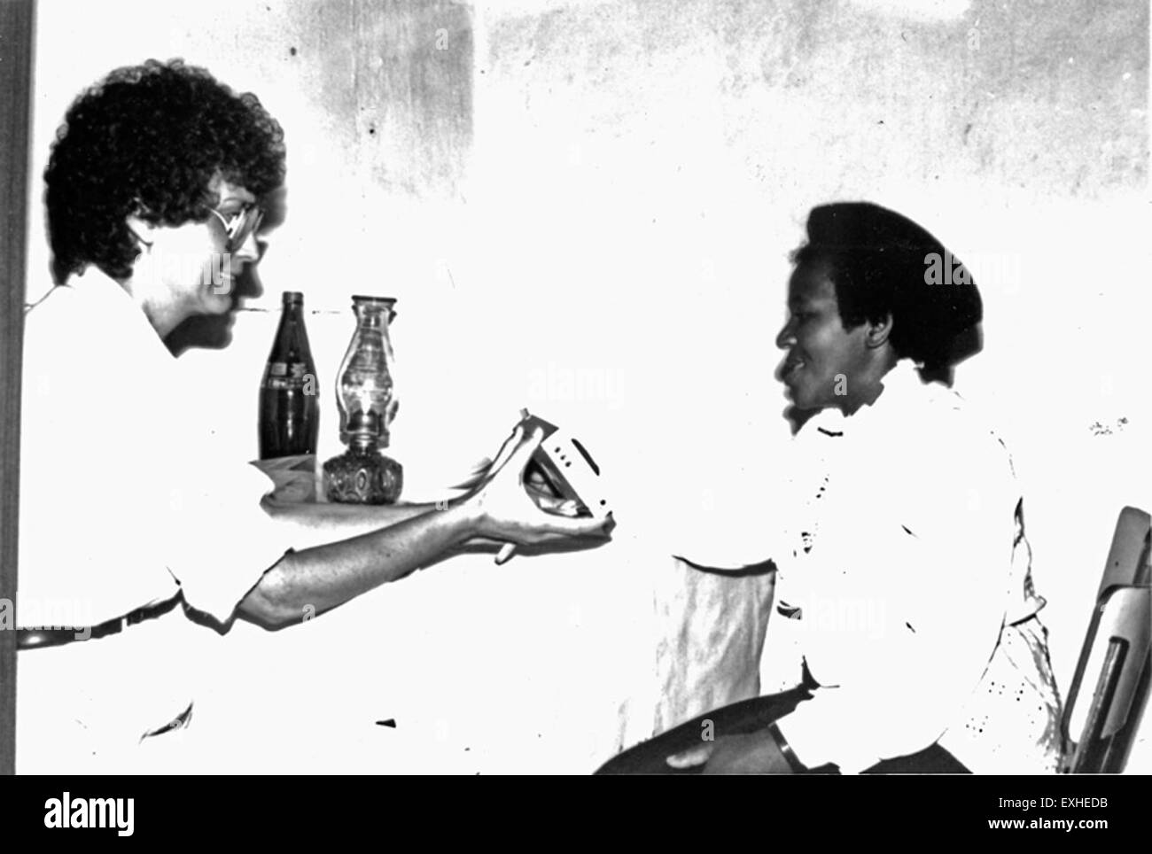 Jean Isaac's language helper works on Jean's Xhosa by recording Stock ...