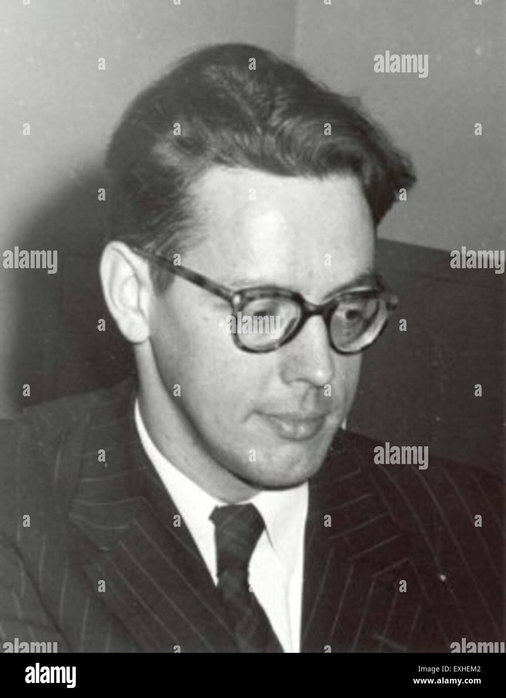 This image shows John Howard Yoder, a prominent theologian, looking ...