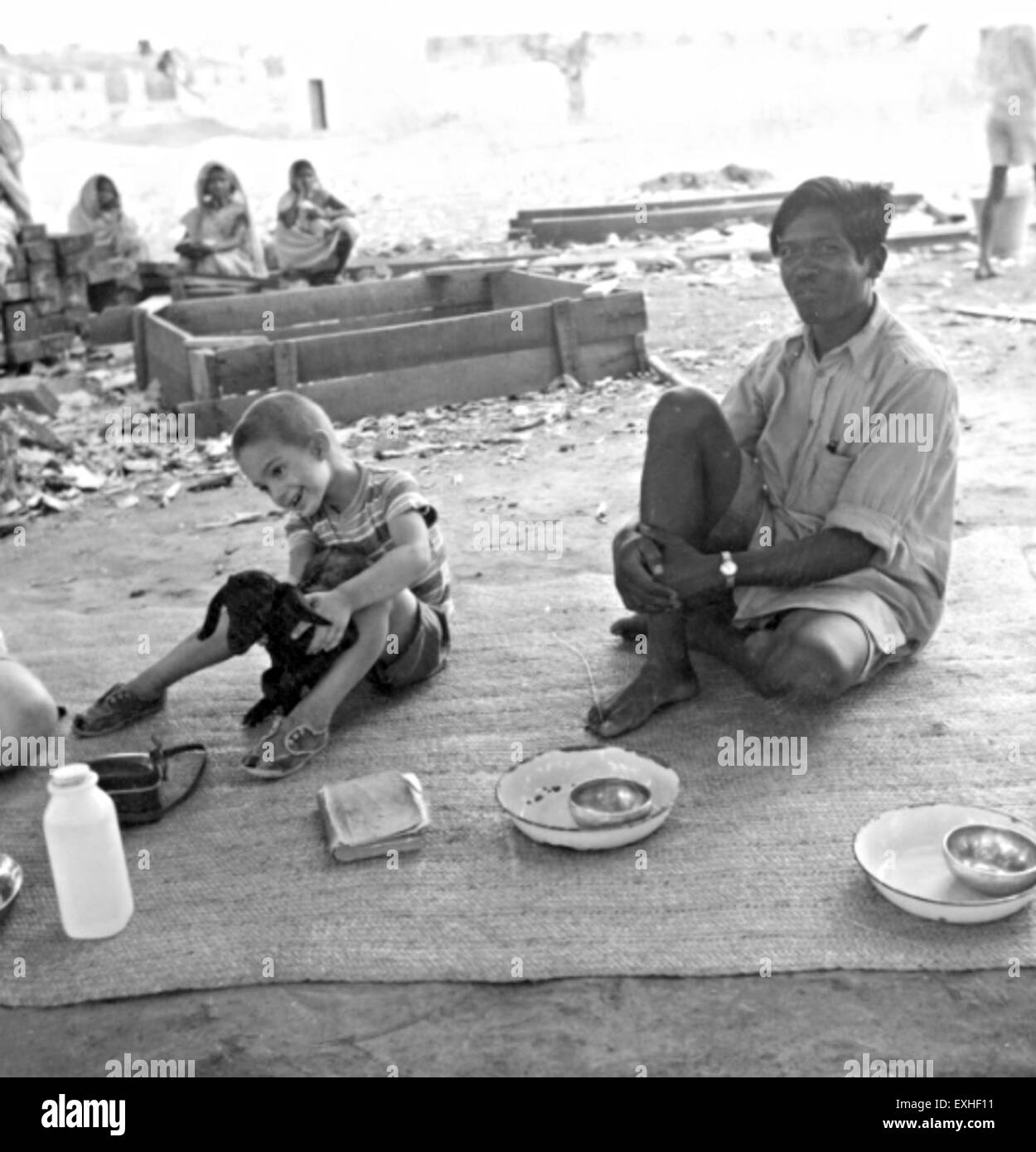 Photograph of a child presented as a gift to James Kniss in India, 1962 ...