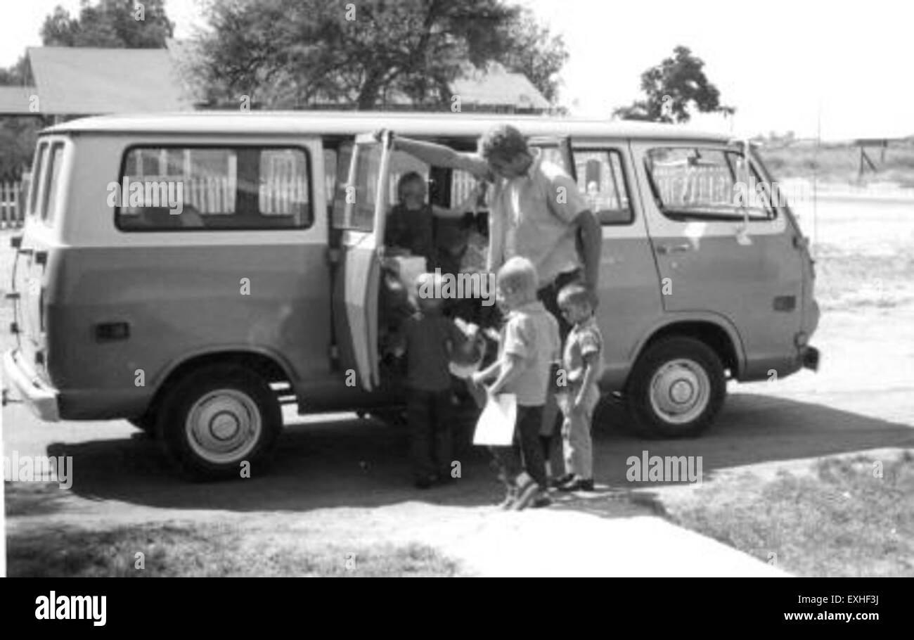 A kindergarten van in Buckeye, Arizona, used for transportation of ...