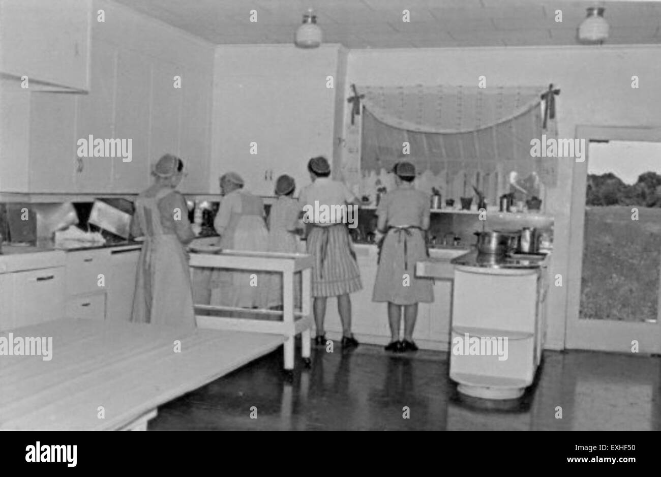 This photograph shows the kitchen at the Old People's Home in Albany ...