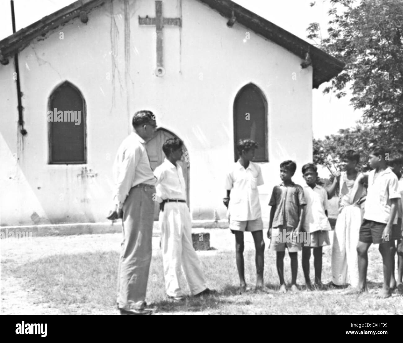 The Latehar church in Bihar, India, photographed in 1964, showing the ...