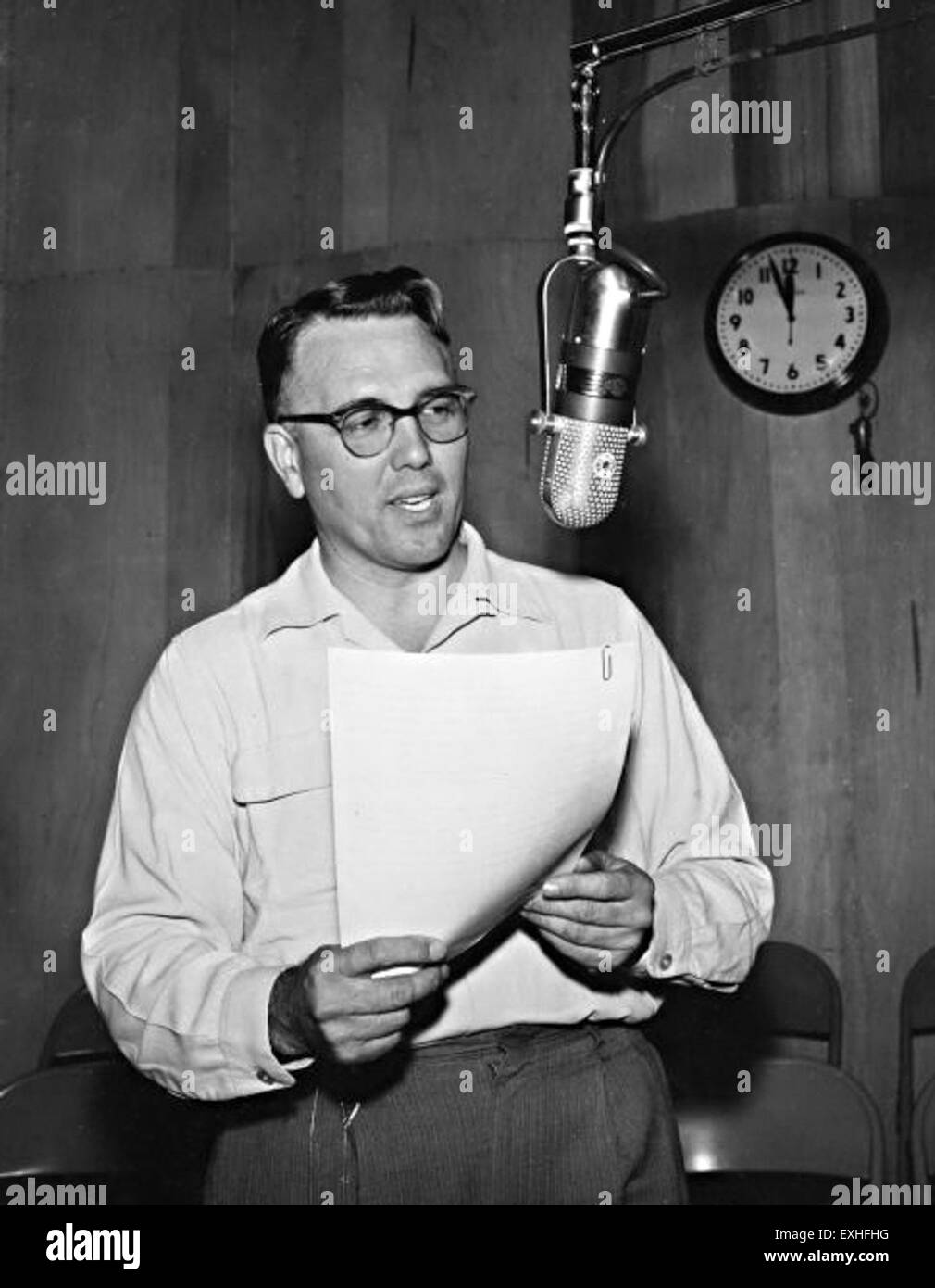 Lester T. Hershey, a Spanish radio pastor and director, is shown in ...