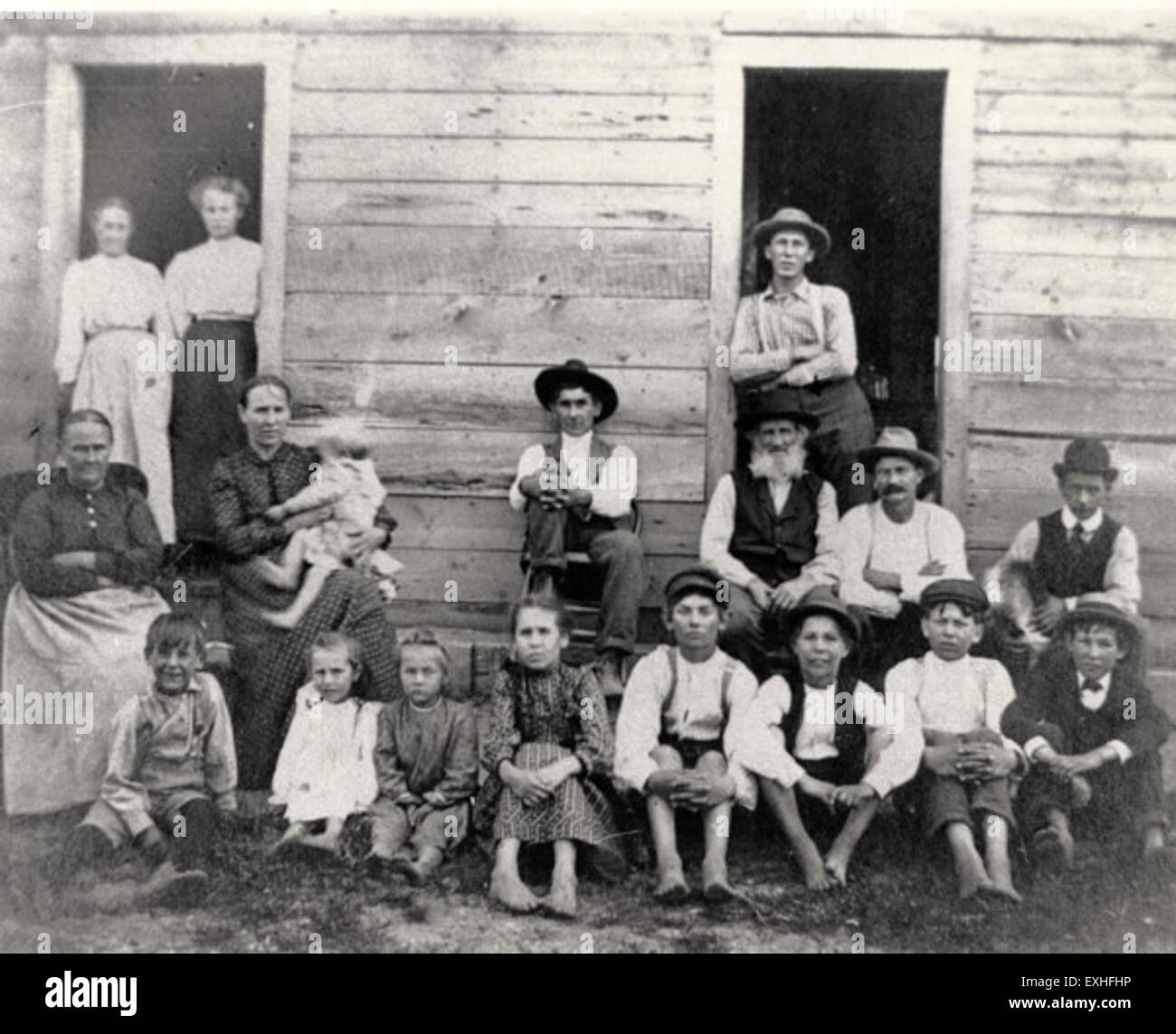 The Levi Kauffman family, pictured circa 1905, reflects the traditional ...