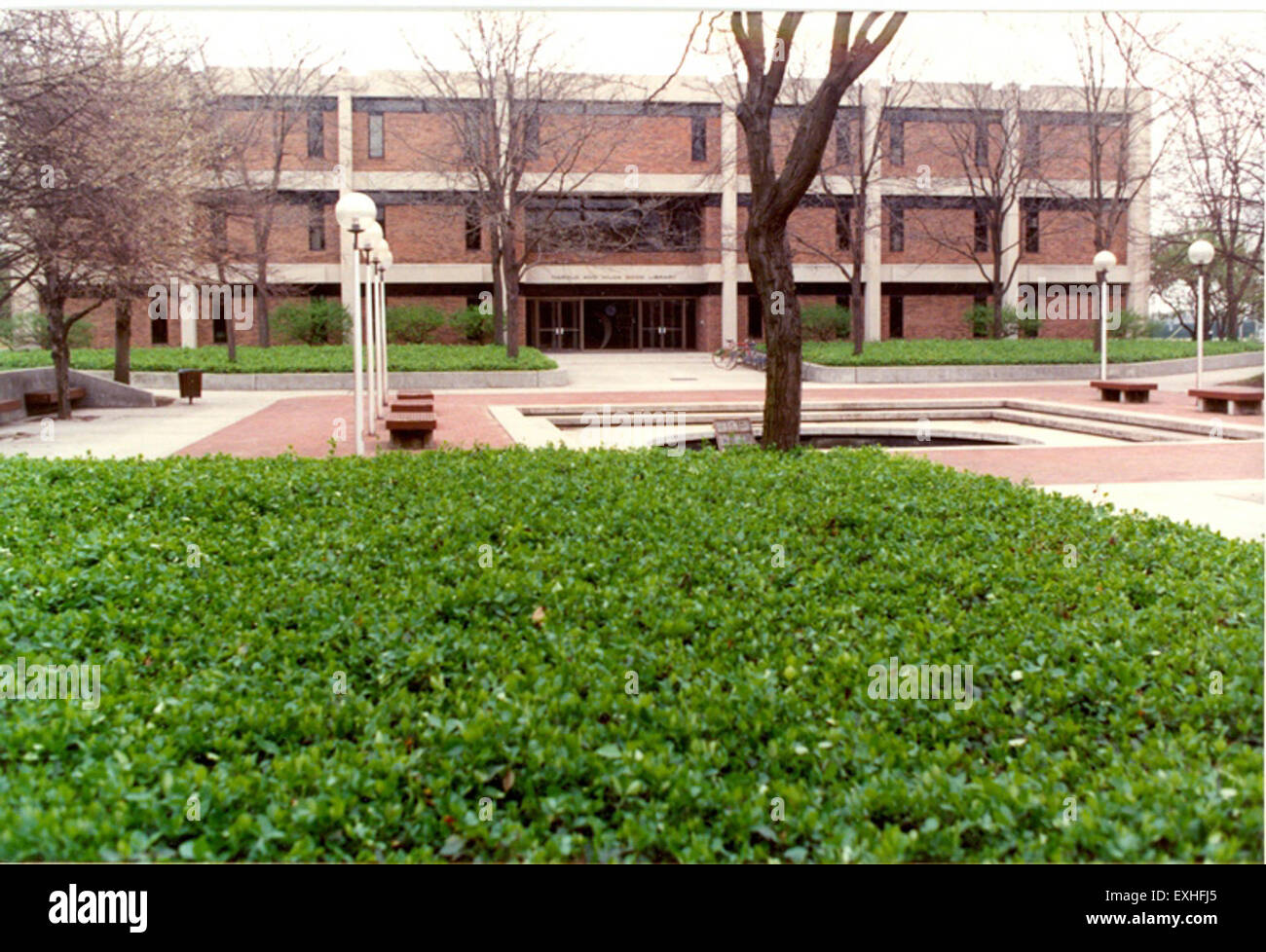 The Goshen College Library, pictured from 1988-89, serves as an ...