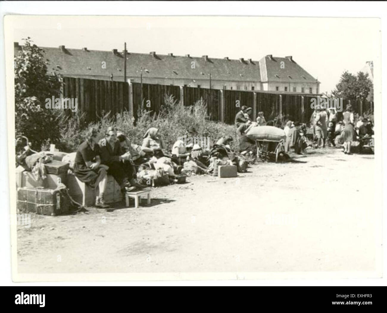 This image shows Arthur Voth at the Linz Bahnhof (train station) in ...