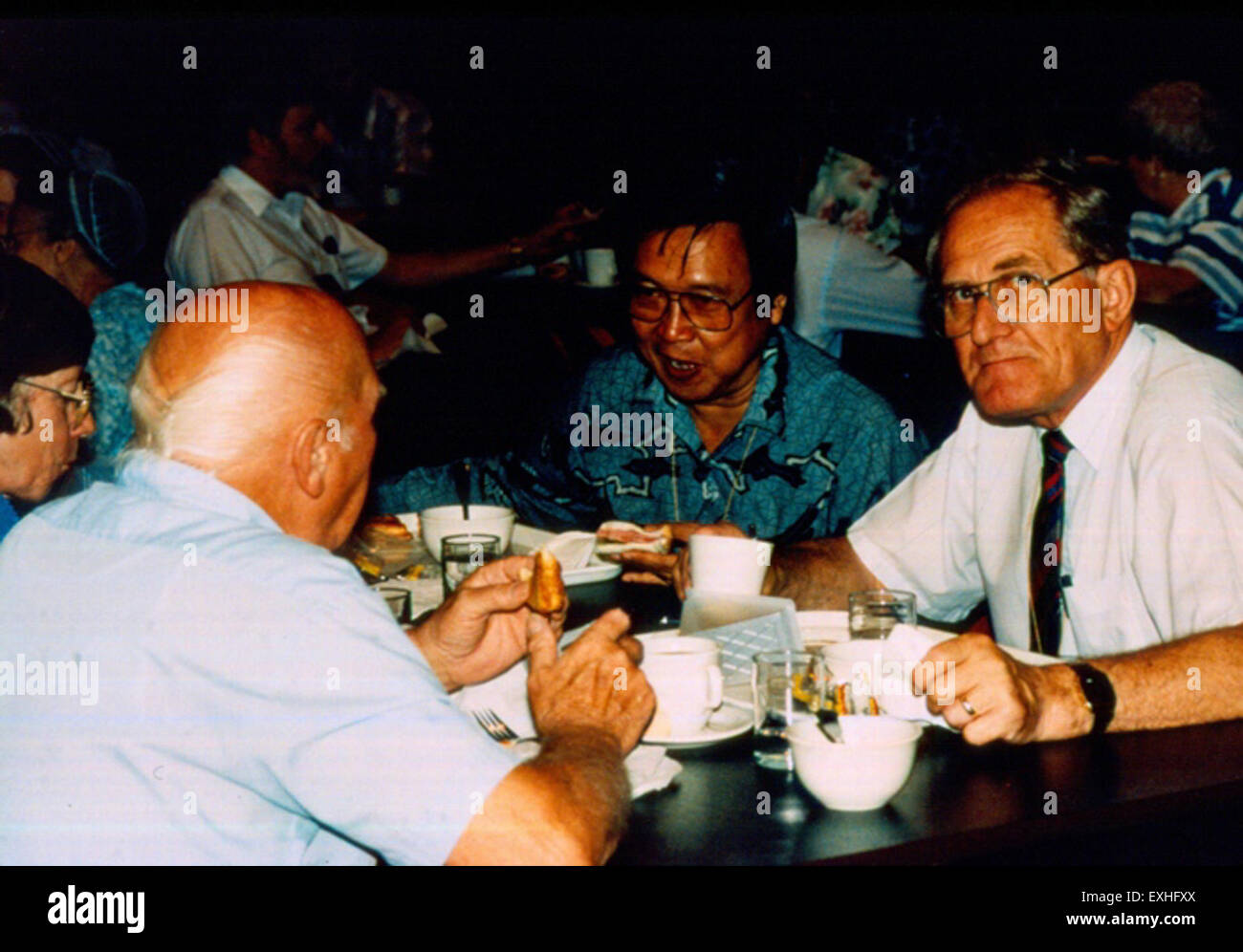 This photograph captures Charles Christano, Isaac Redekop, and John ...