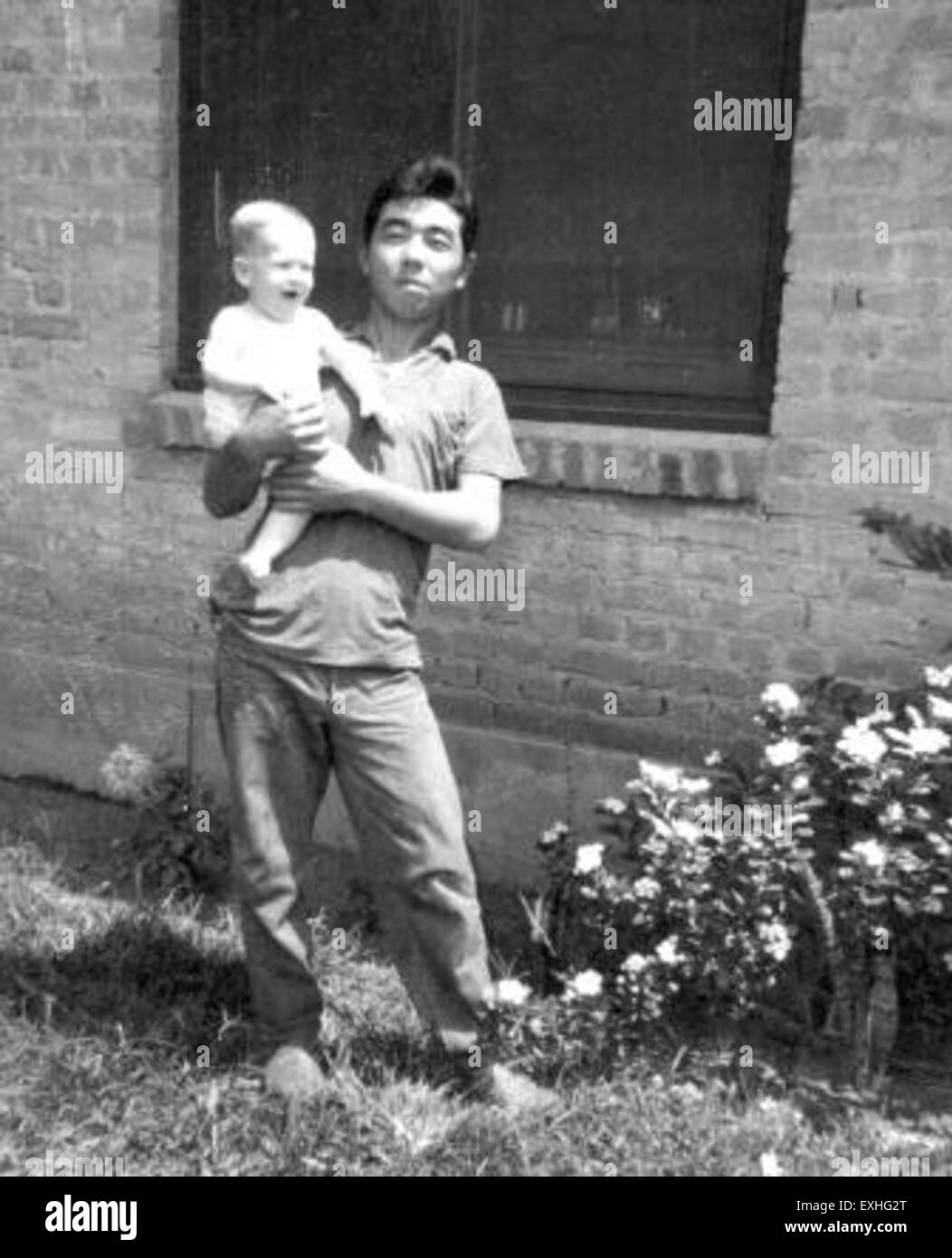 Man and child Stock Photo - Alamy