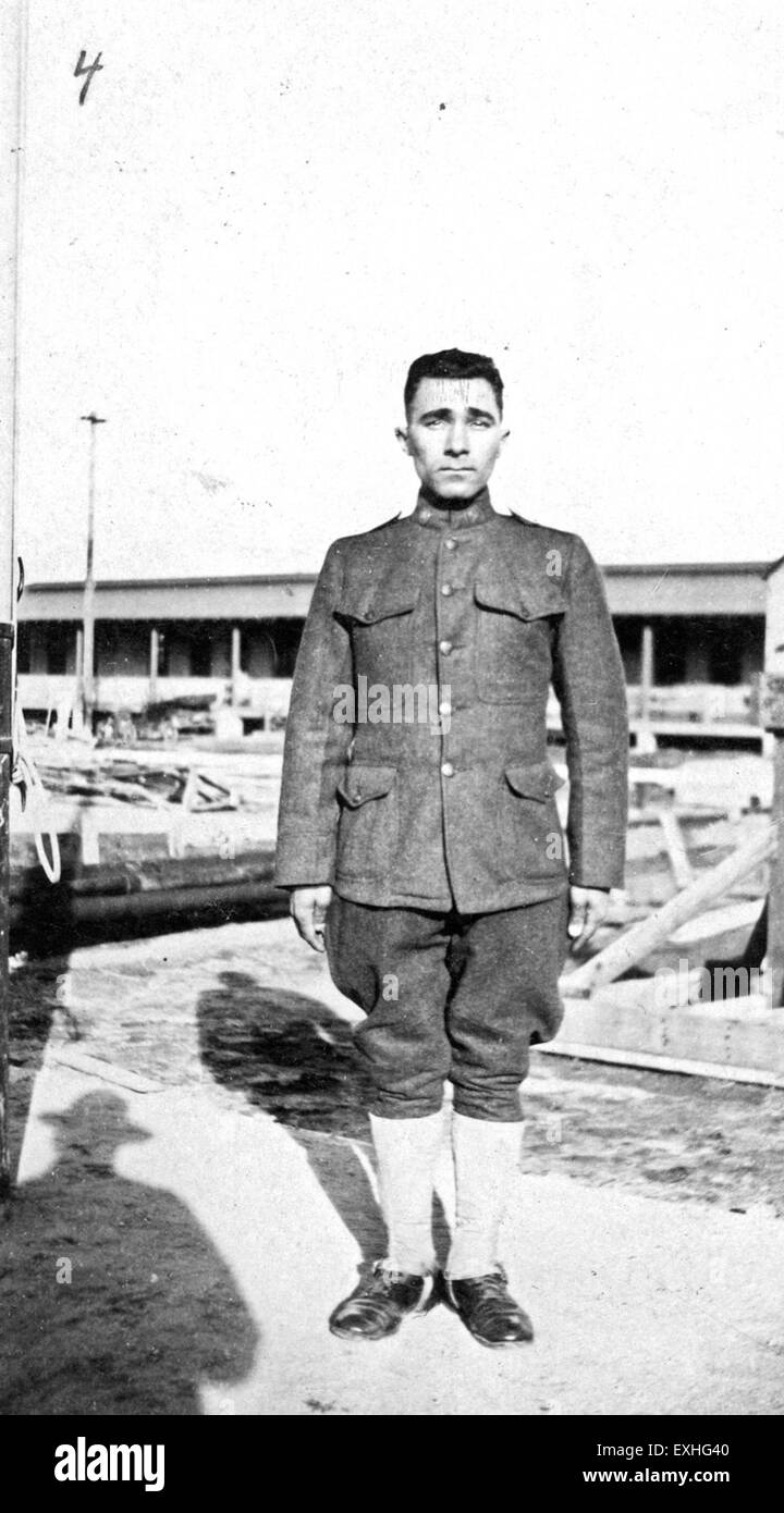 Man in military uniform standing Black and White Stock Photos & Images ...