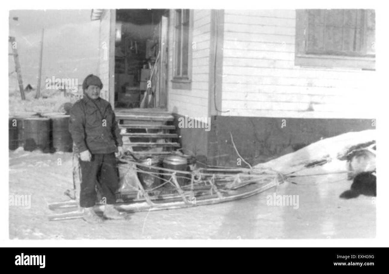 Vintage sled dog hi-res stock photography and images - Alamy