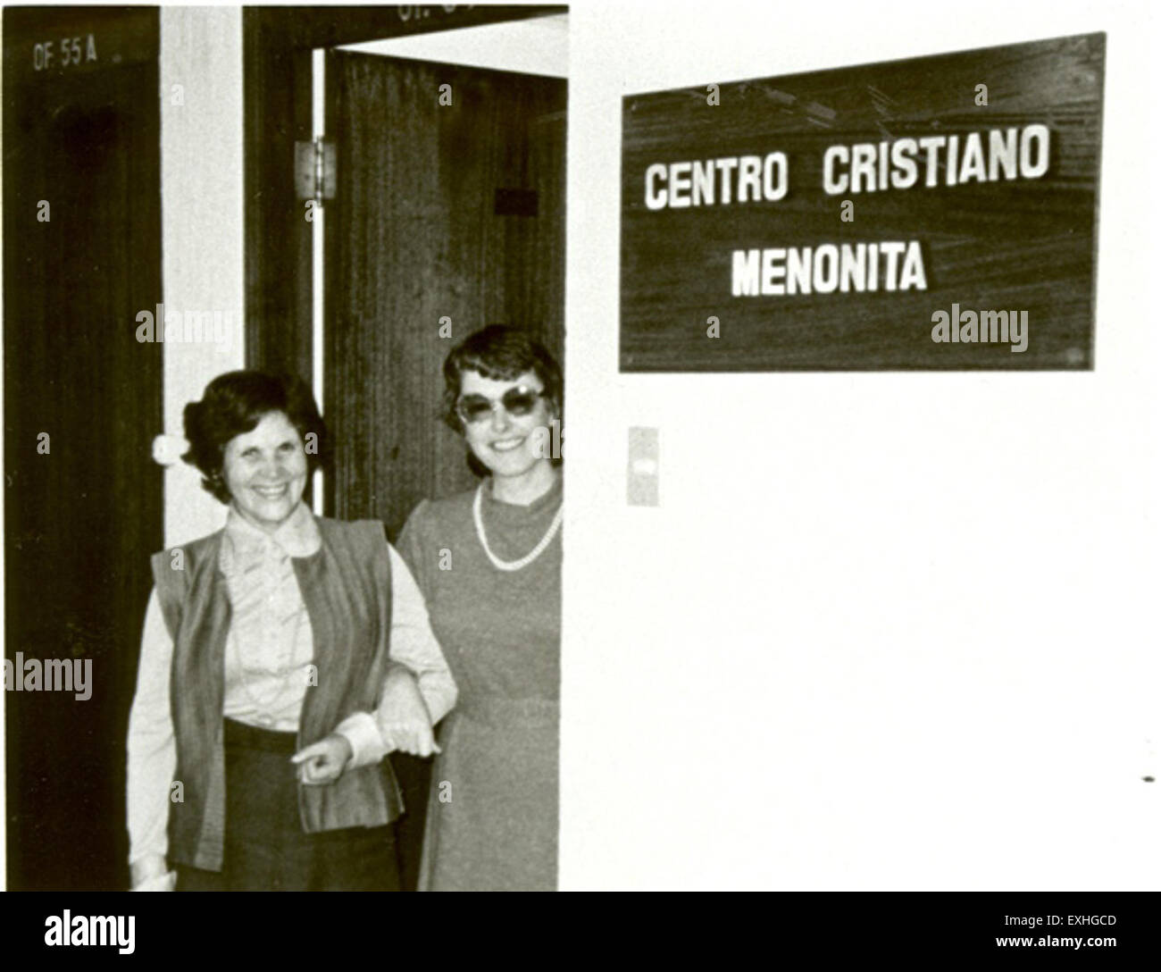 This photo depicts Marilyn Brenneman and Elsa Yanez, volunteers with ...