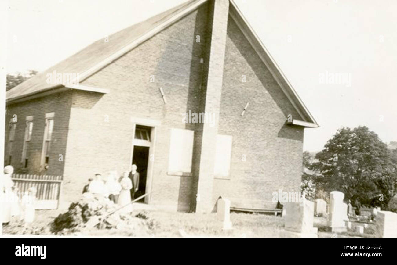 The Masontown, PA Meetinghouse, built circa 1923, stands as an ...