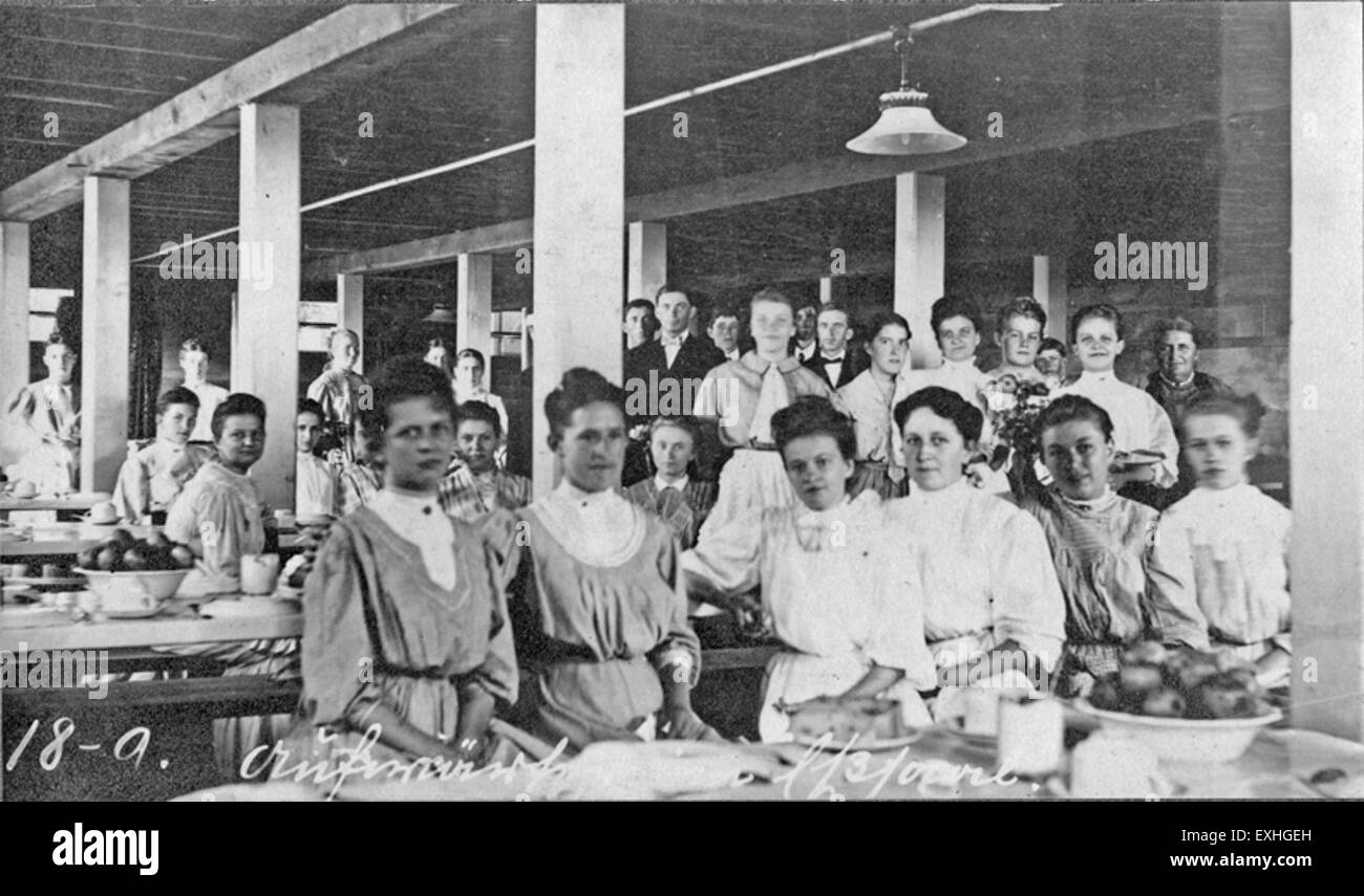 This historical photograph shows the 1908 General Conference Mennonite ...