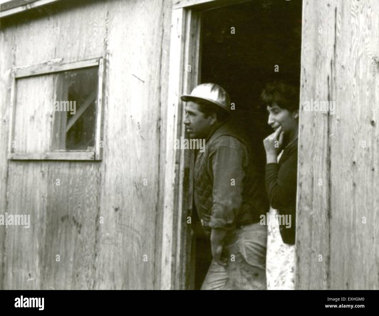 This photograph captures a Mennonite couple in Northern Alberta, Canada ...