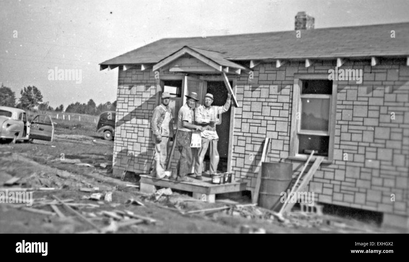 Mennonite Disaster Service workers from central Kansas are shown ...
