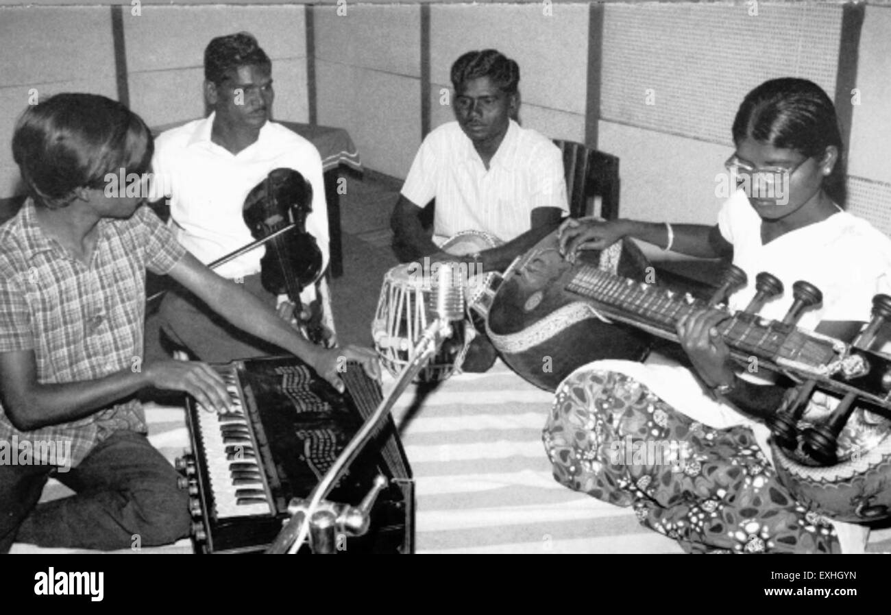 This photograph from 1973 shows the Mennonite Radio Musical Group ...