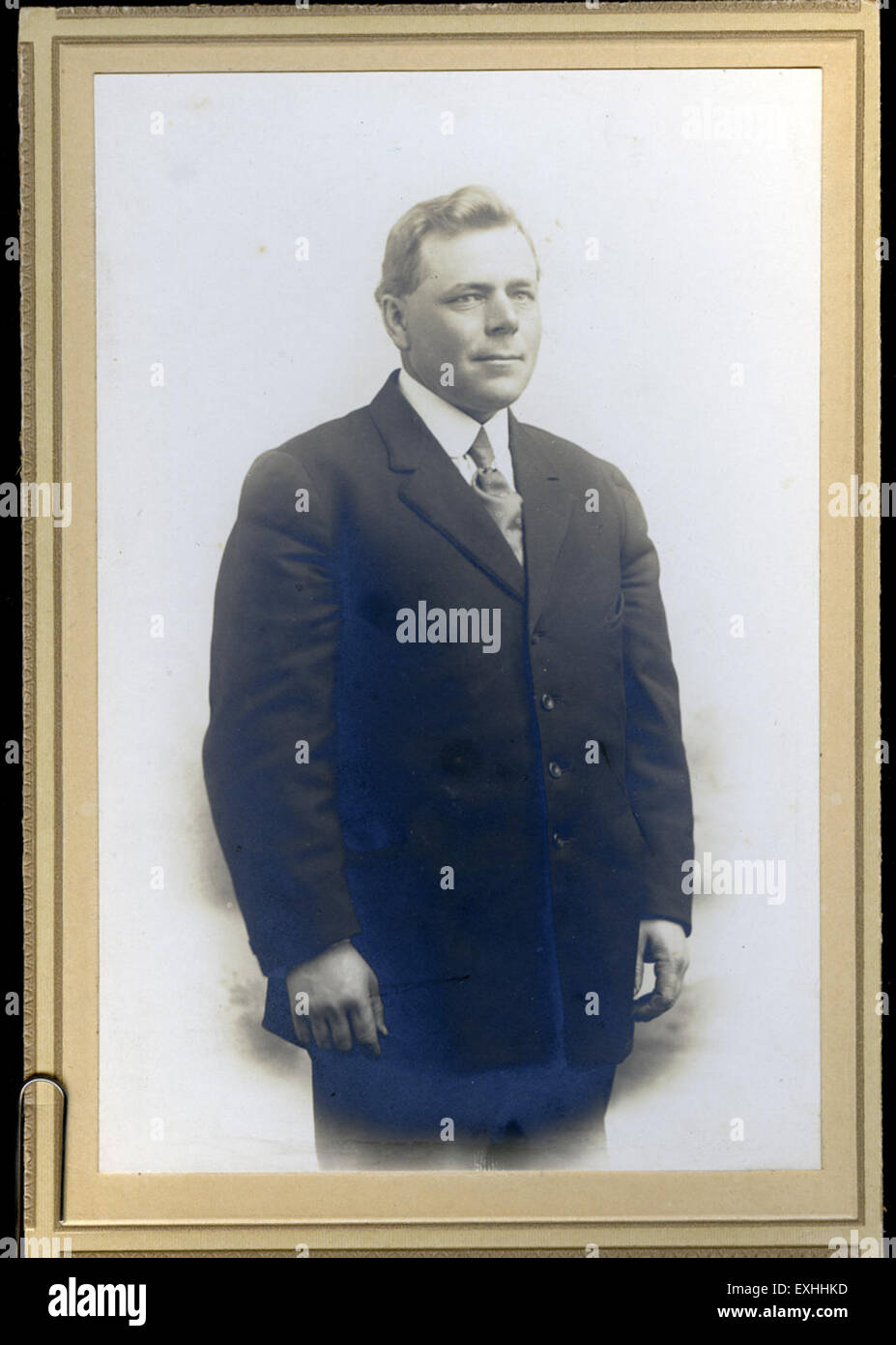 This photograph captures Abraham Schmidt, taken at Avon, South Dakota ...
