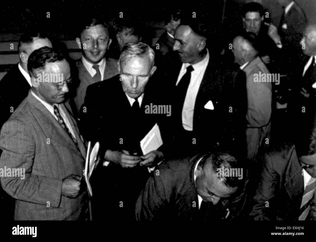 The photograph captures a moment from the 1952 Mennonite World ...