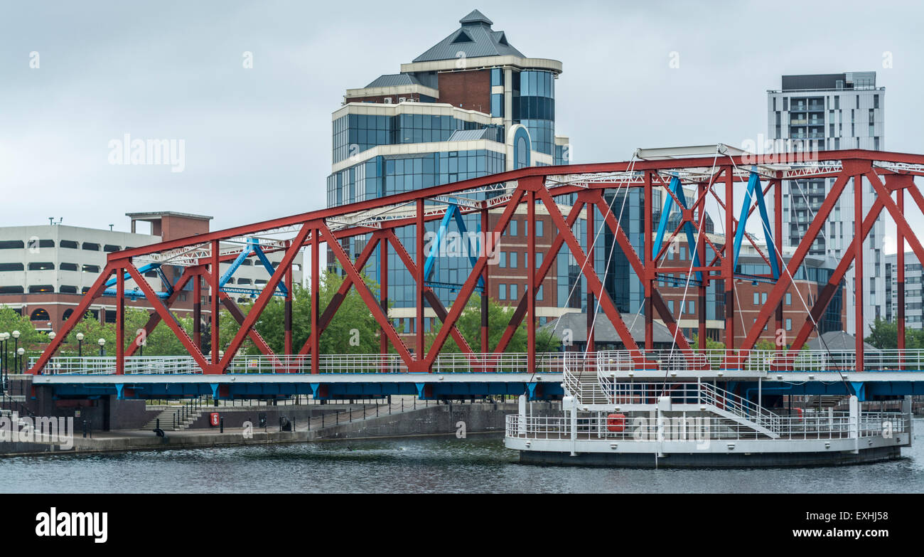 View over dock 9 on Saturday 11th July 2015 at Salford Quays ...