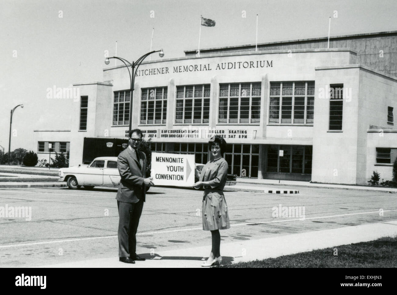 A promotional photograph from the Mennonite Youth Fellowship Convention ...