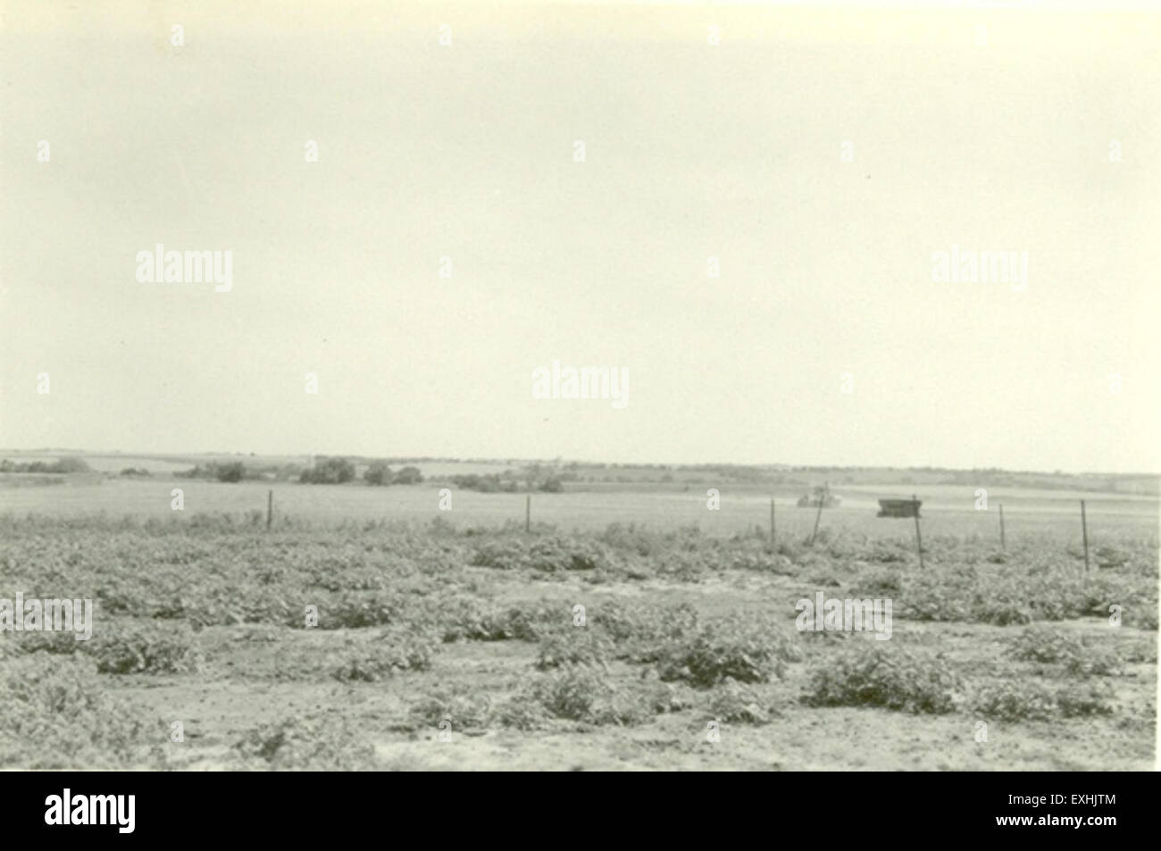 This photograph captures rural life in Milford, Nebraska, focusing on ...