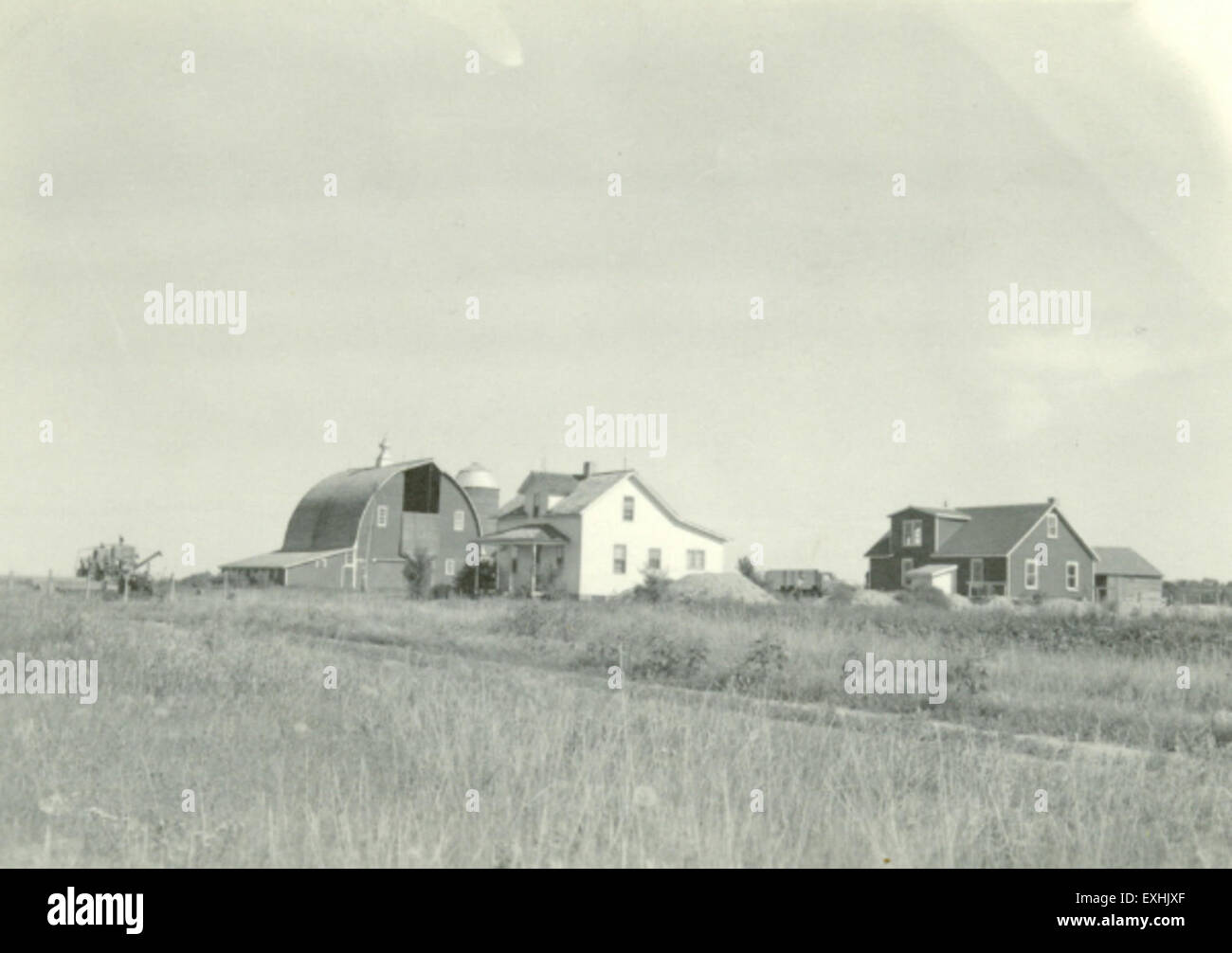 This photograph captures a scene in Minot, North Dakota, featuring ...