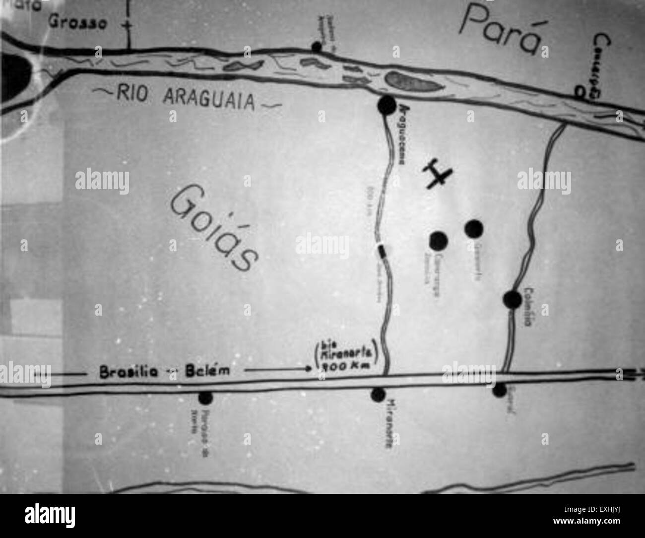 A historical map depicting the work and missions of the Mennonite Board ...