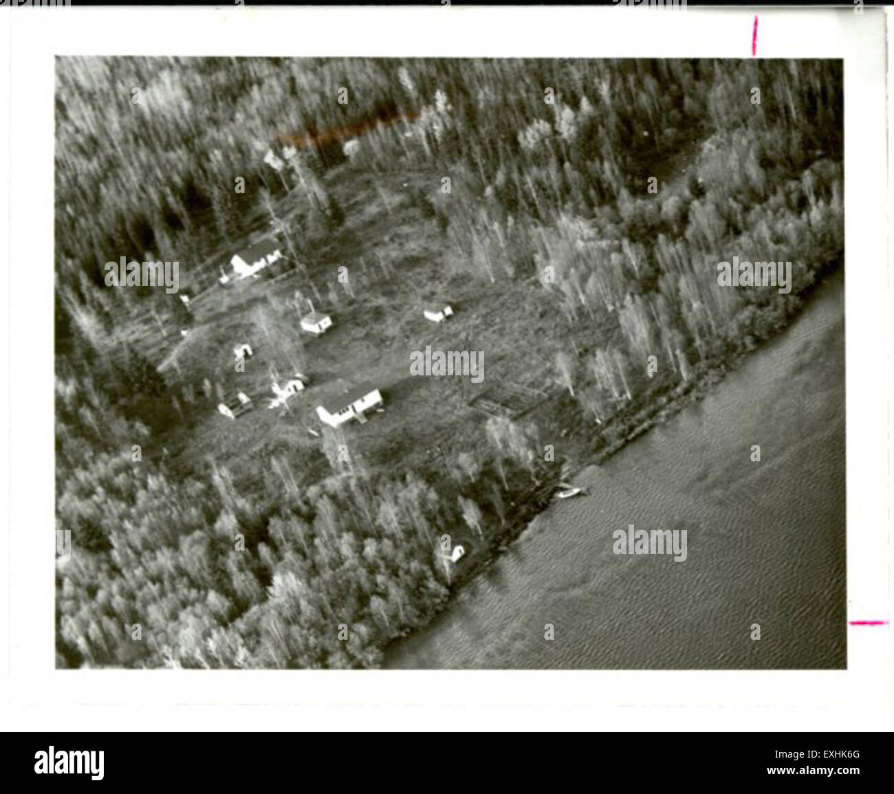 This aerial photograph of Chipewyan Lake, Alberta, captures the ...