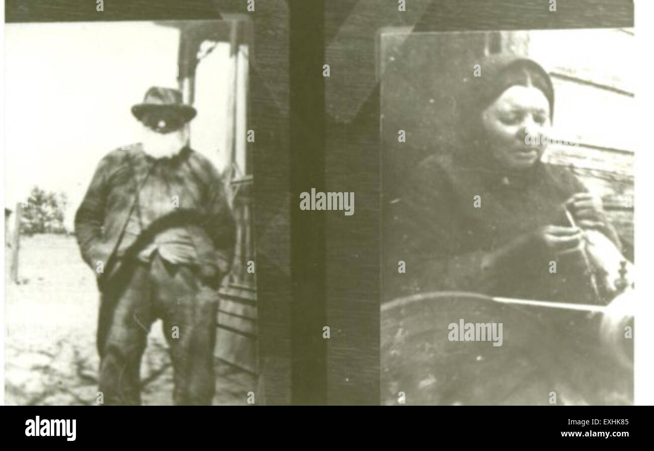 This image captures Mr. and Mrs. Joseph Waldner, alongside their son ...