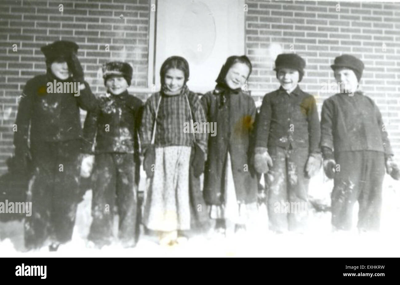 This historical photograph from the 1950s depicts children from New ...