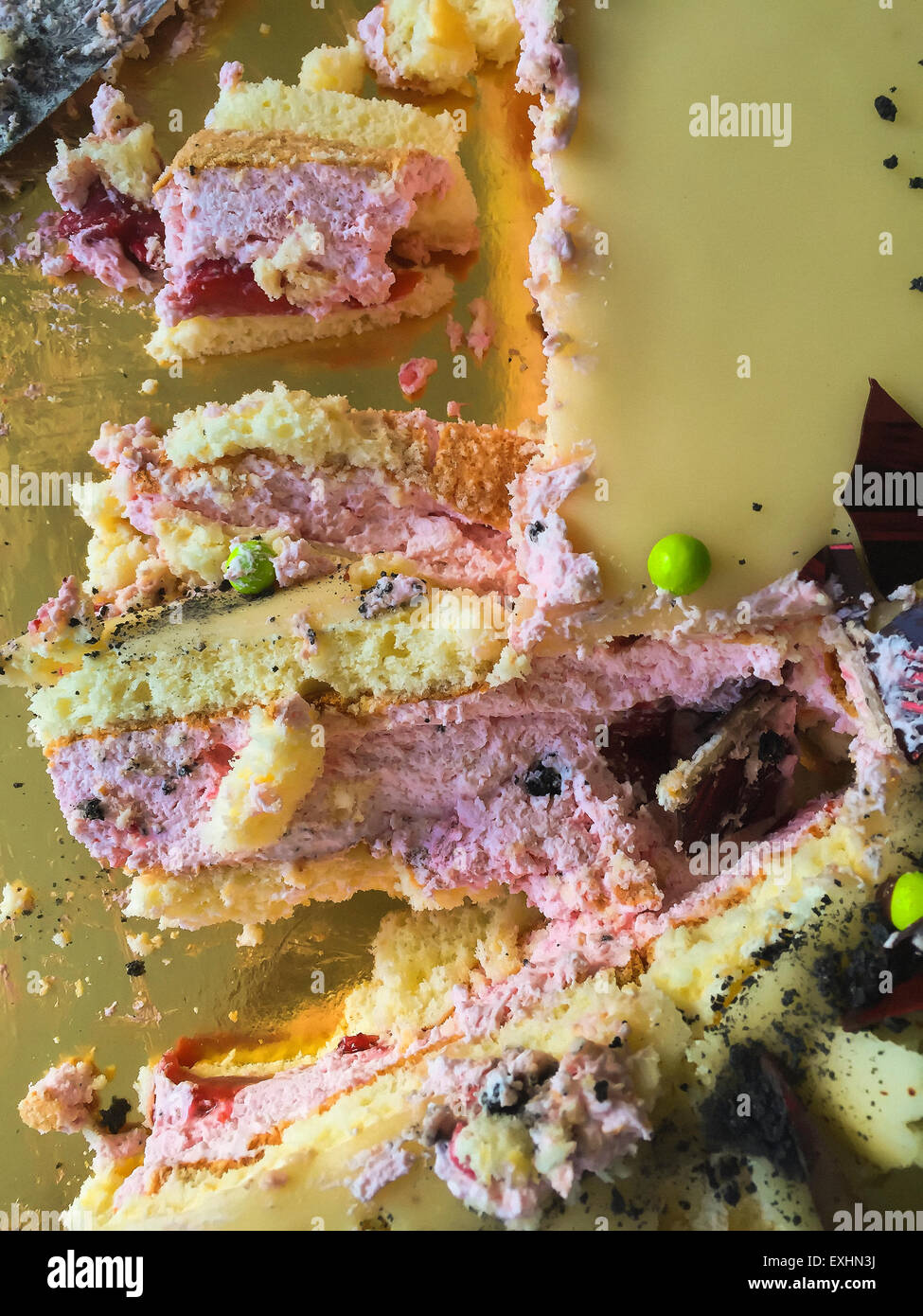 Aerial view of a birthday cake hi-res stock photography and images - Alamy