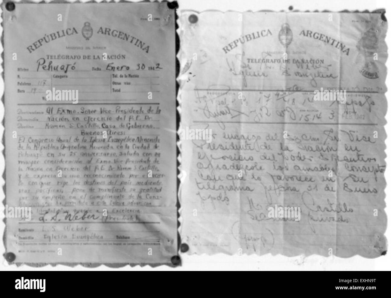 The telegrams sent by the President of Argentina provide insights into ...