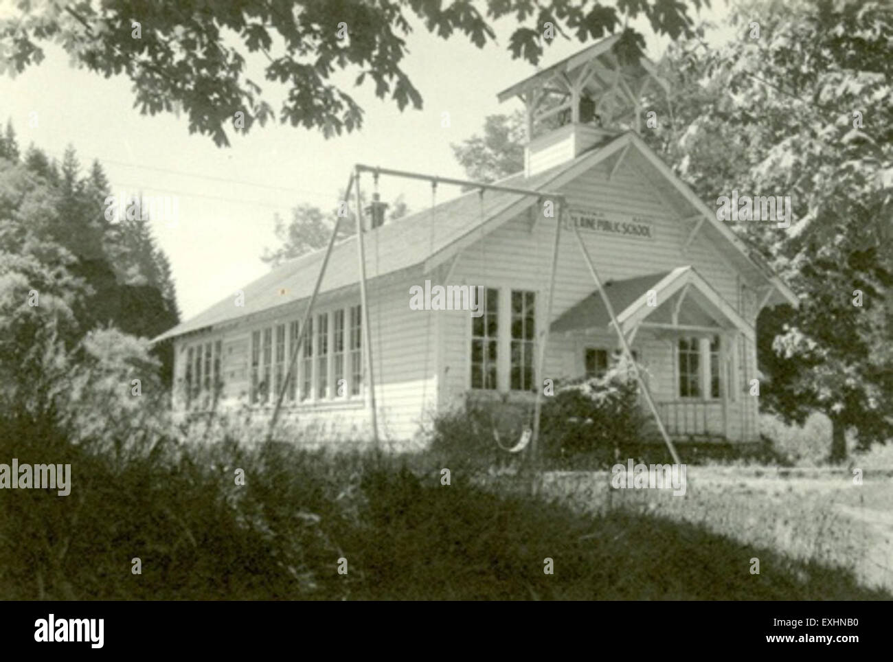 This image shows Blaine Public School, a Mennonite community education ...