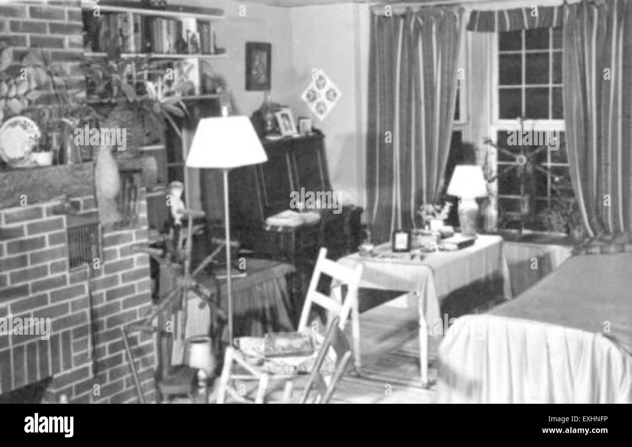 The home of Alta Schrock in Goshen, Indiana, is an example of classic ...