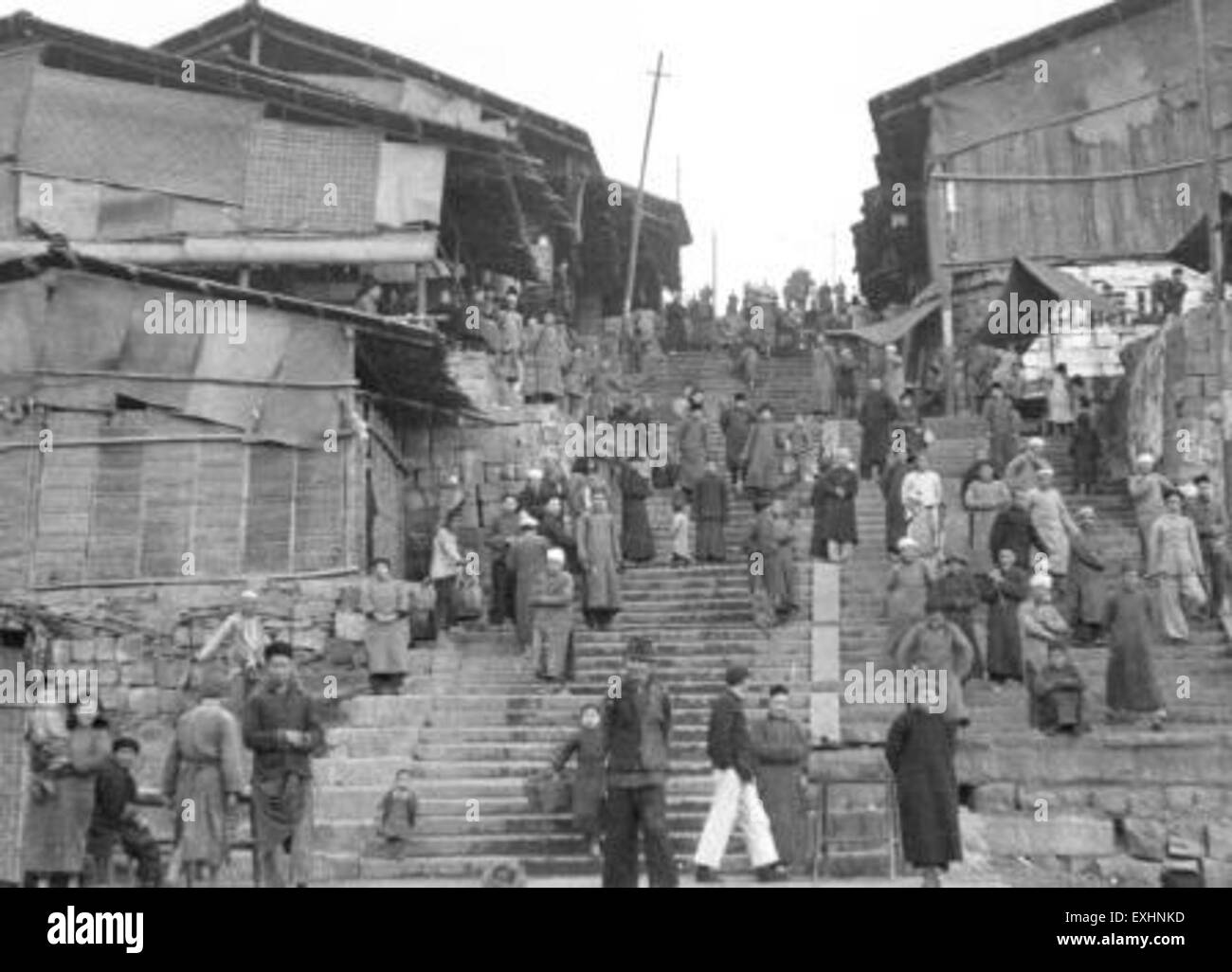 This artwork depicts the scenic river entrance to Hochwan in 1813 ...