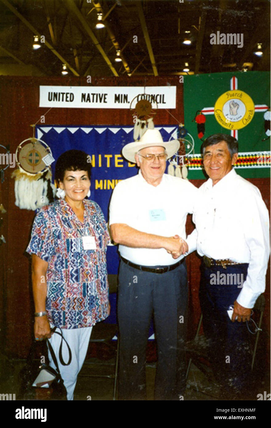 A historical photograph featuring Amelia and Newton Old Crow with Ray ...