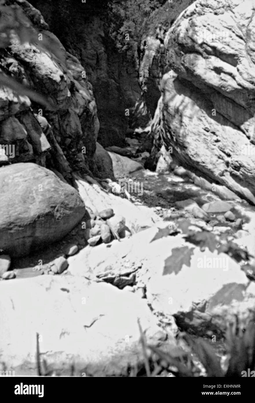 This 1952 photograph showcases a unique rock formation in India ...
