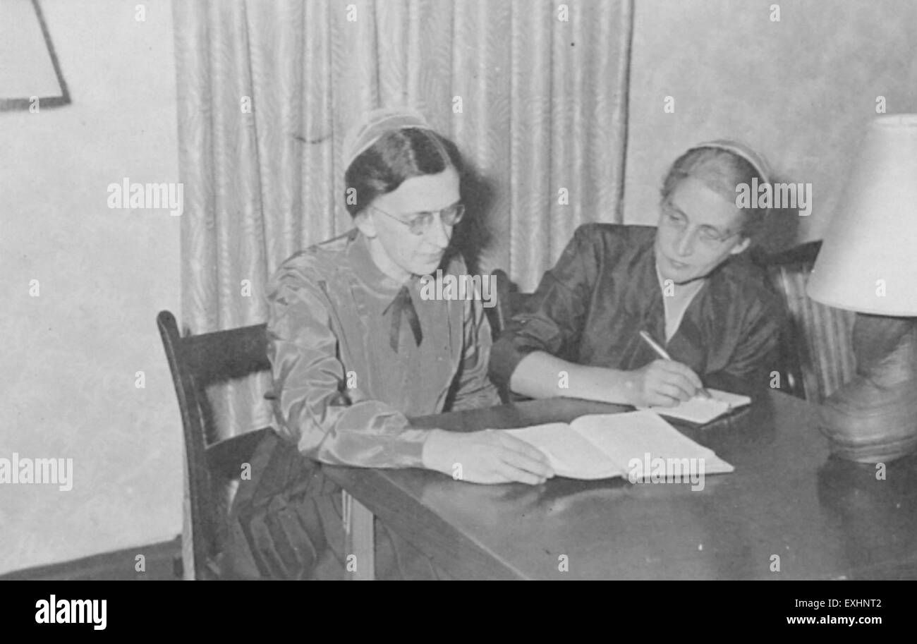 Ruth and Rhoda Ressler are depicted in this portrait as a ...