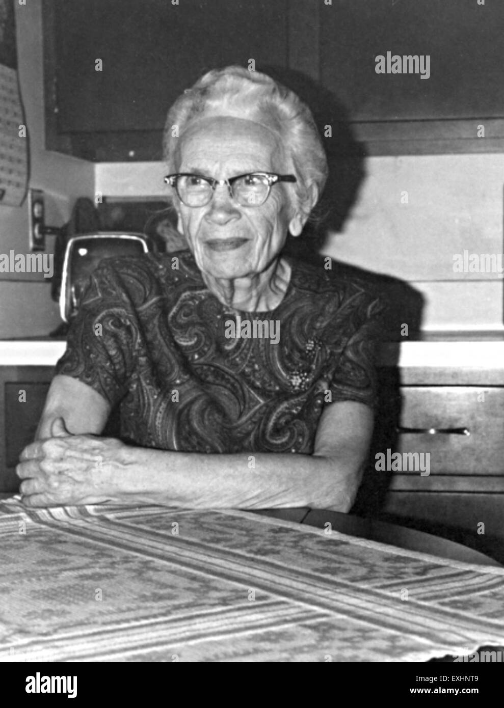 This image captures Ruth Miller in Goshen, Indiana, in 1976. The ...