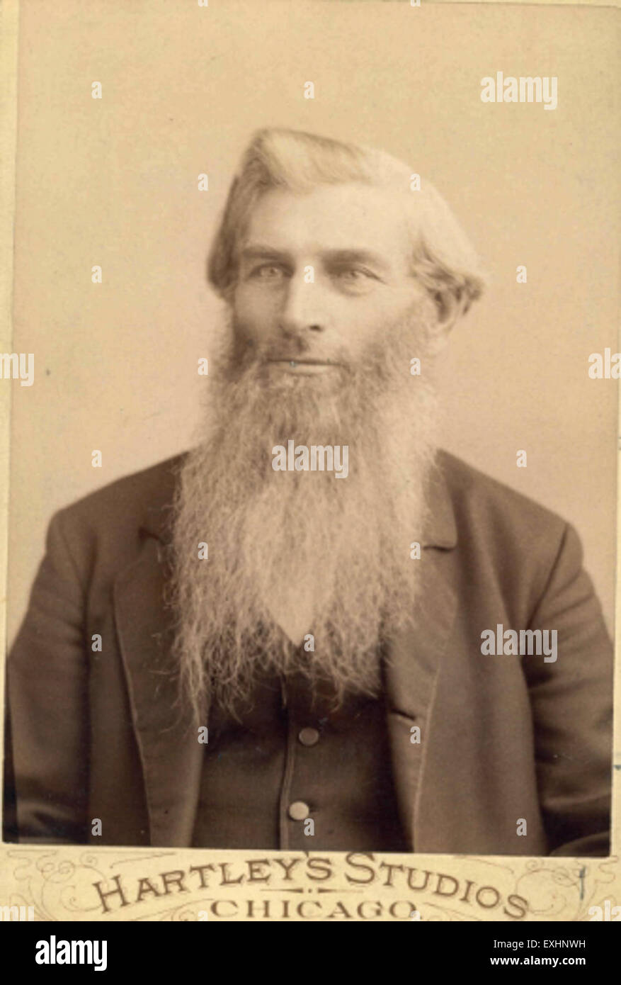 An undated portrait of Samuel Funk, captured in a formal pose. The ...