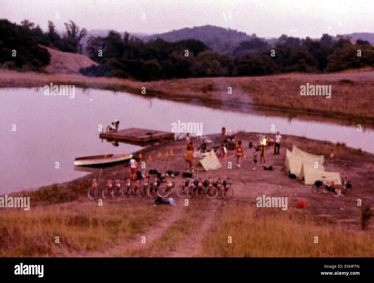Setting up Camp, 1975 1 Stock Photo - Alamy