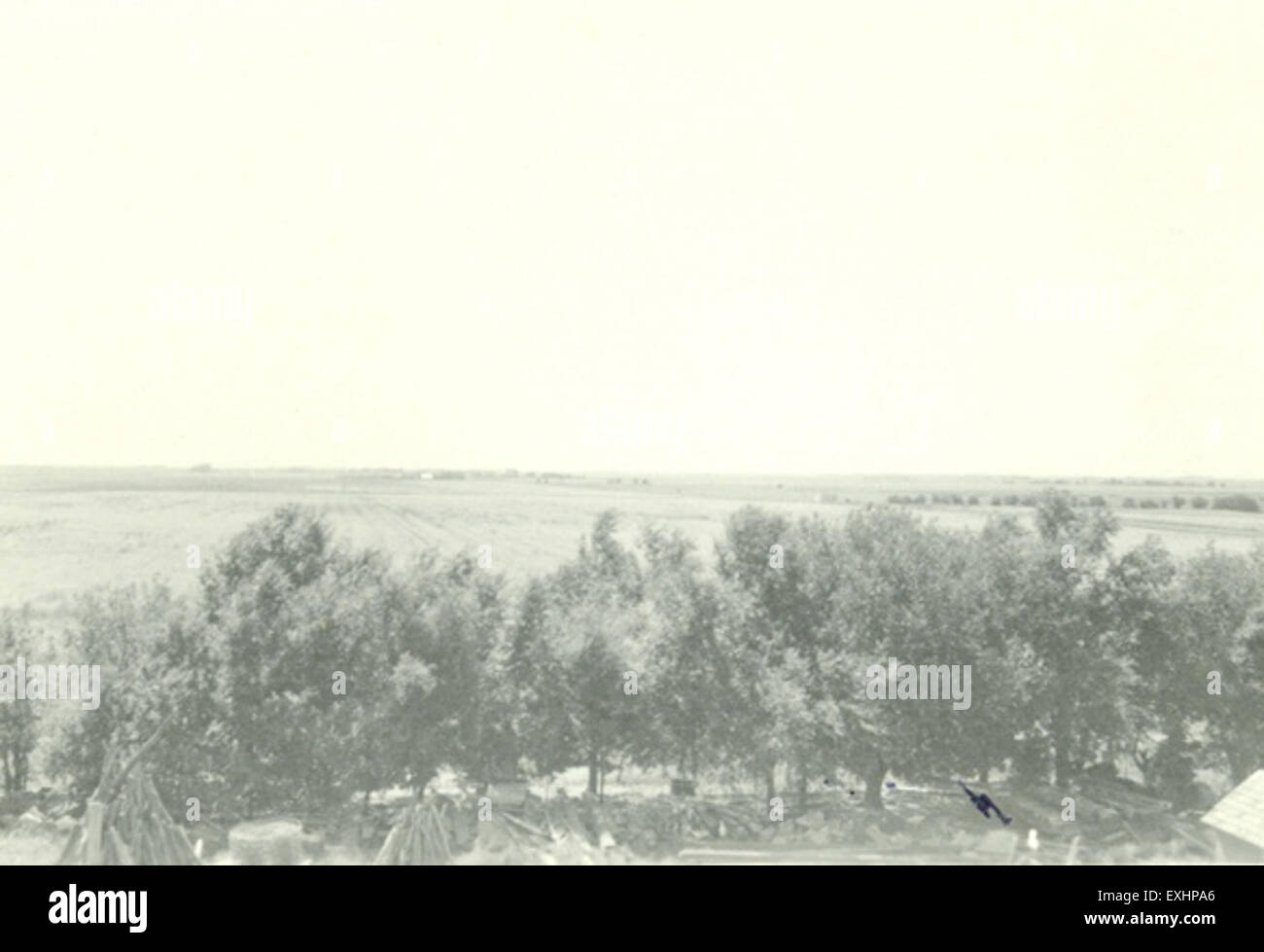 This image depicts rural life in Shickley, Nebraska, showcasing ...