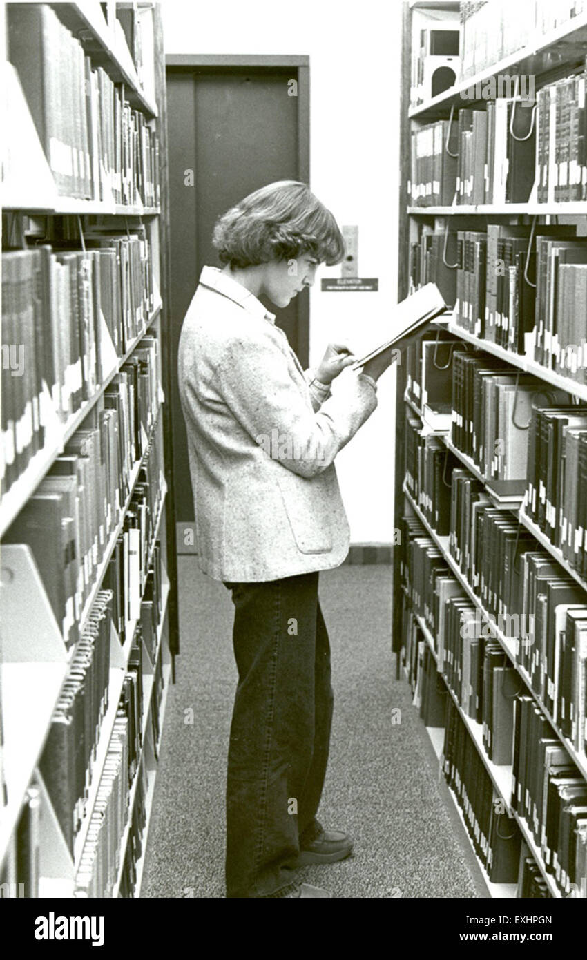 The 'Stacks' from 1981-82 at Goshen College Library depicts the ...