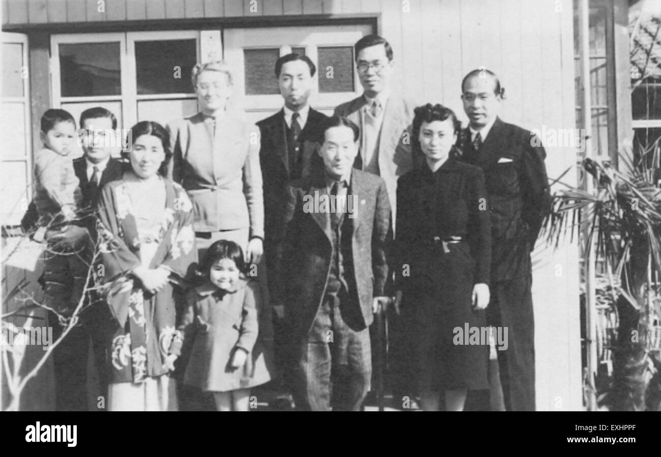 ‘Sunday Dinner Group in Japan’ captures a scene of a traditional ...