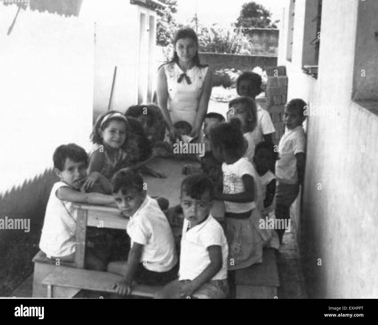 Sunday School Class and teacher Stock Photo - Alamy
