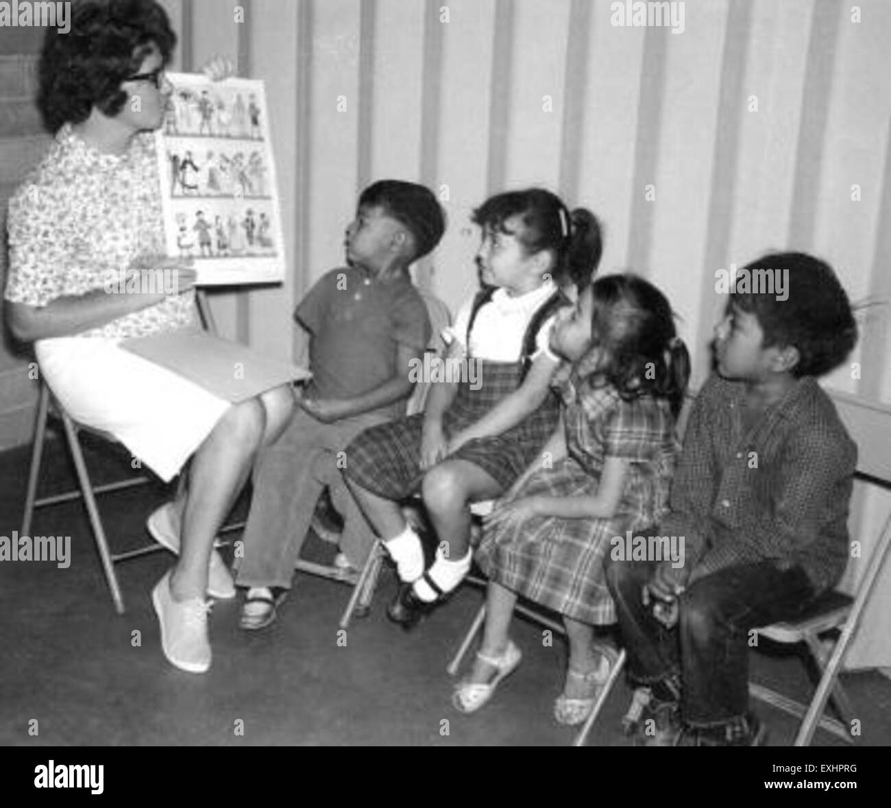 This image captures a Sunday school scene in Stanfield, Arizona ...