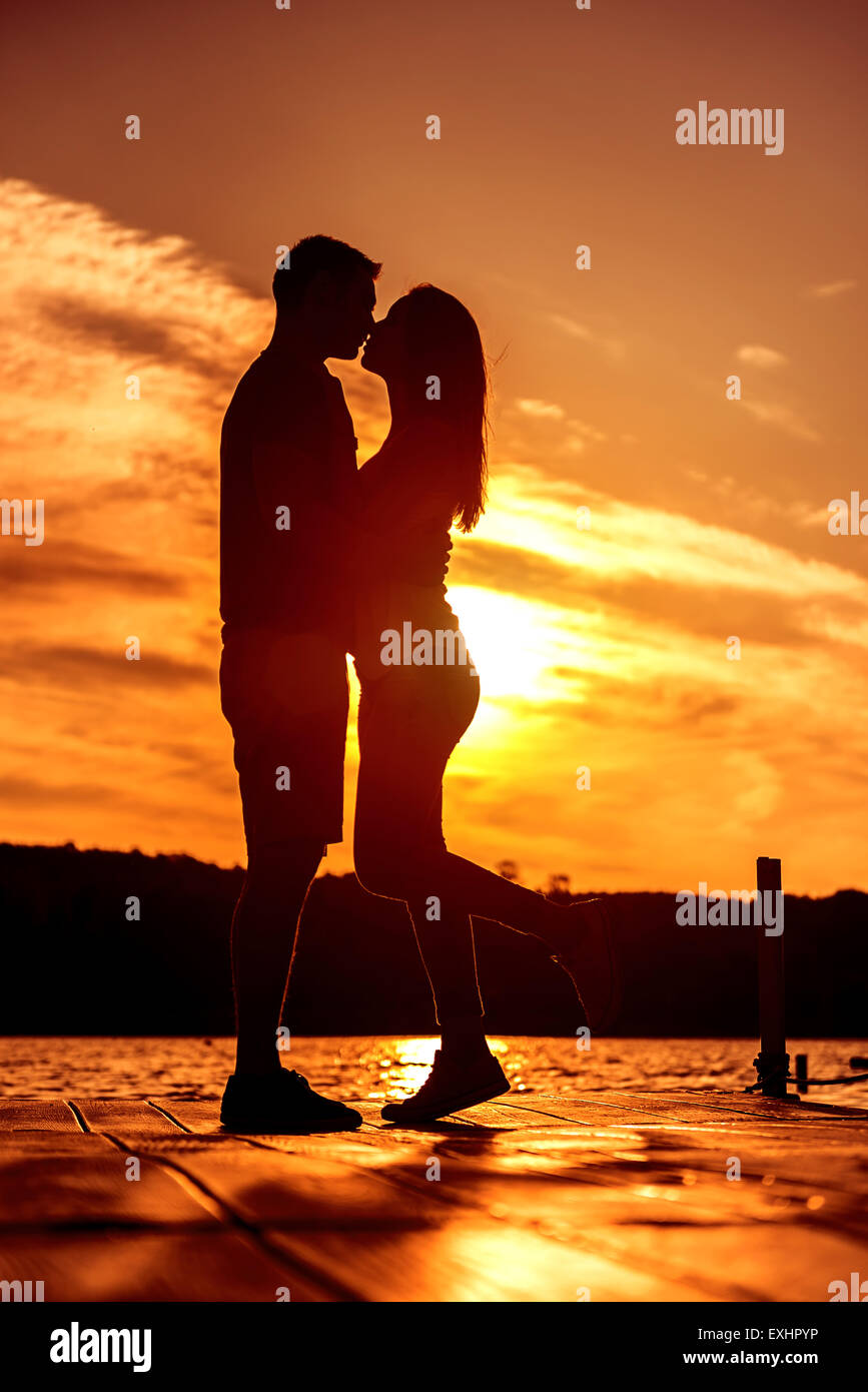 Romantic Embrace Silhouette