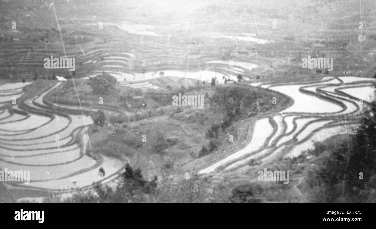 The terraced rice fields near Hochwan in China are an agricultural ...